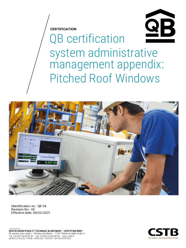Fillable Online evaluation cstb QB Certification Reference System ...