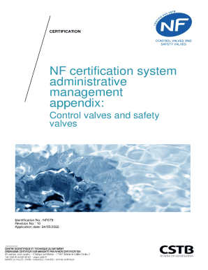Fillable Online evaluation cstb NF Certification Reference System ...