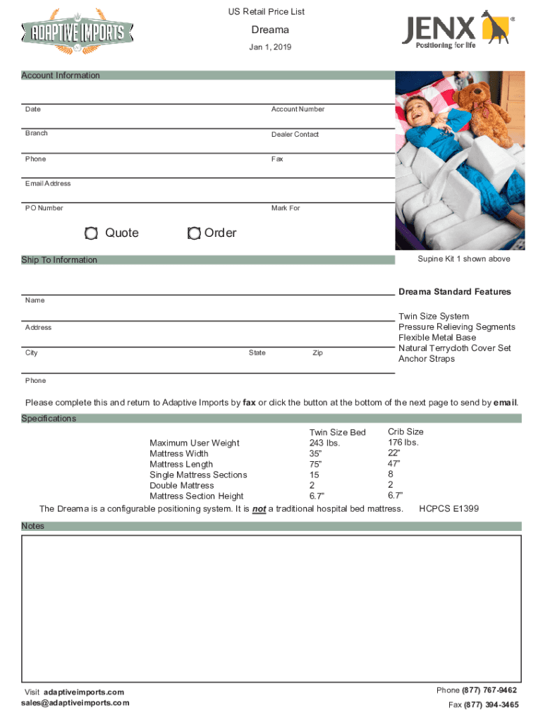 Fillable Online Jenx Dreama 24-Hour Positioning System Fax Email Print ...