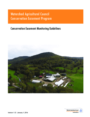 Fillable Online Easement Program Conservation Easement Monitoring ... Fax Email Print - pdfFiller