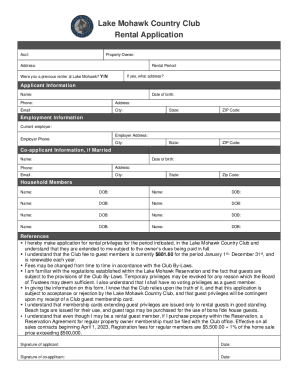 Fillable Online Lake Mohawk Country Club: Home Fax Email Print - pdfFiller