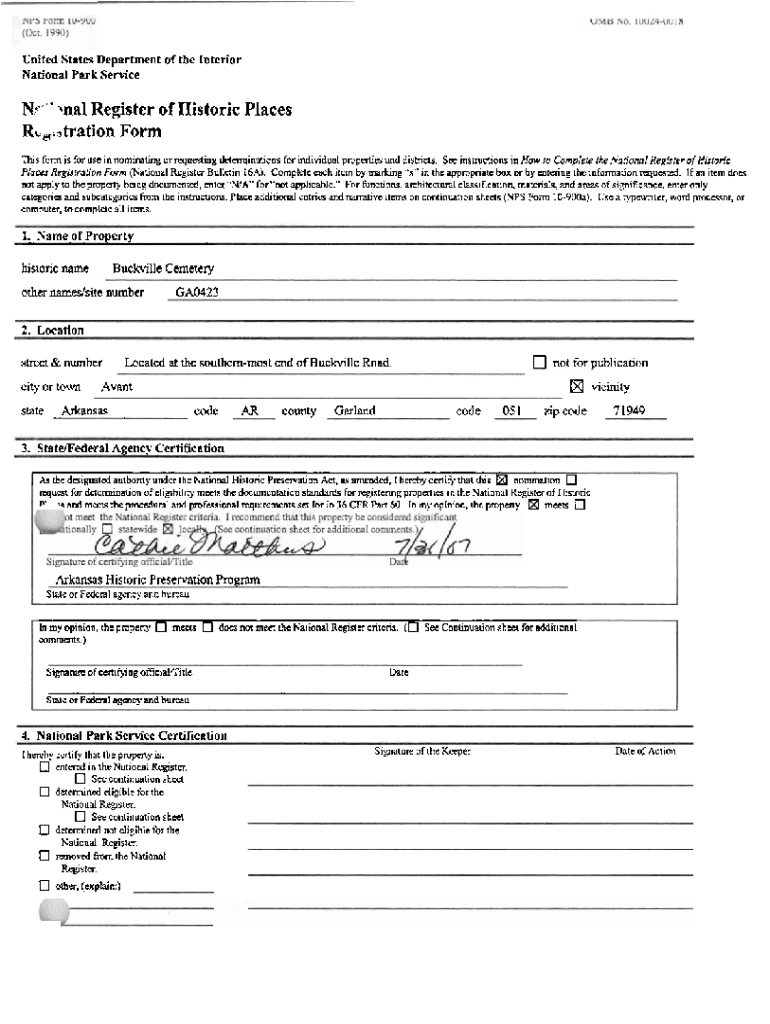 Fillable Online NF-" -rial Register of Historic Places R,,-tration Form ...