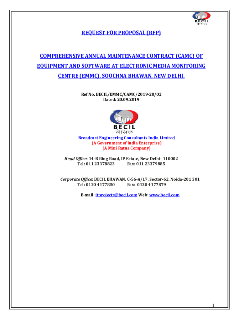 Fillable Online COMPREHENSIVE ANNUAL MAINTENANCE CONTRACT (CAMC) OF Fax ... Fillable Online COMPREHENSIVE ANNUAL MAINTENANCE CONTRACT (CAMC) OF Fax ...