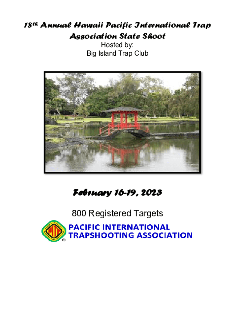 Fillable Online 18th Annual Hawaii Pacific International Trap ...