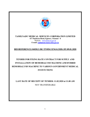 Fillable Online Tamil Nadu Medical Services Corporation Limited - TN ...