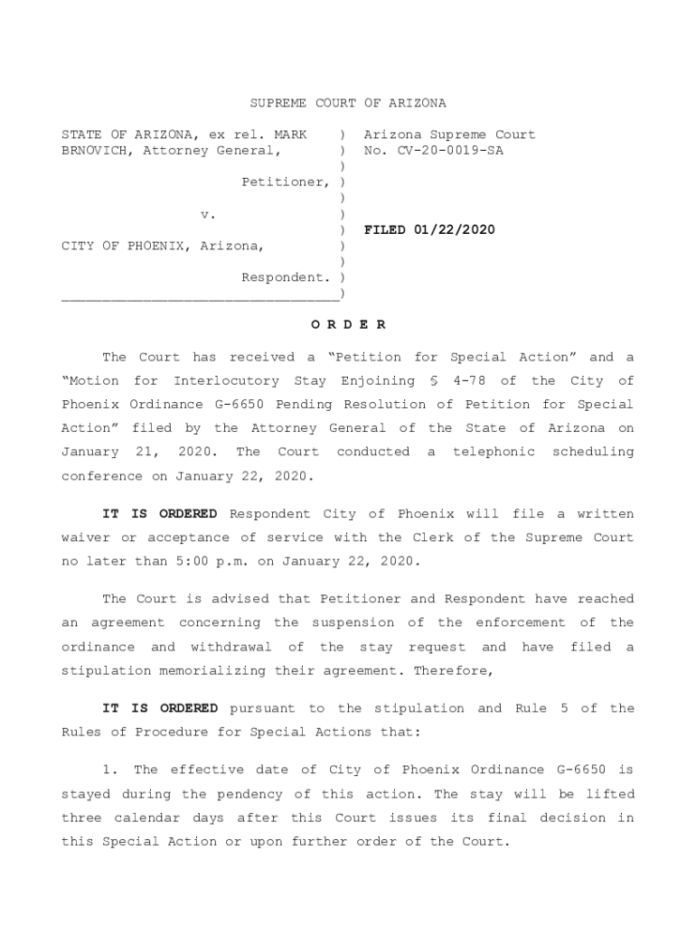 Fillable Online Scheduling Order re: Request for Stay Fax Email Print ...