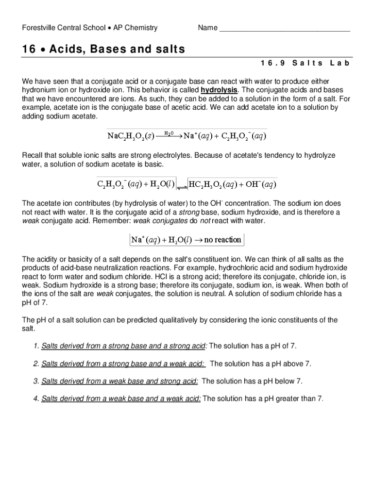 Fillable Online ch 16 acid and bases quiz .pdf - AP Chemistry Acids and ...