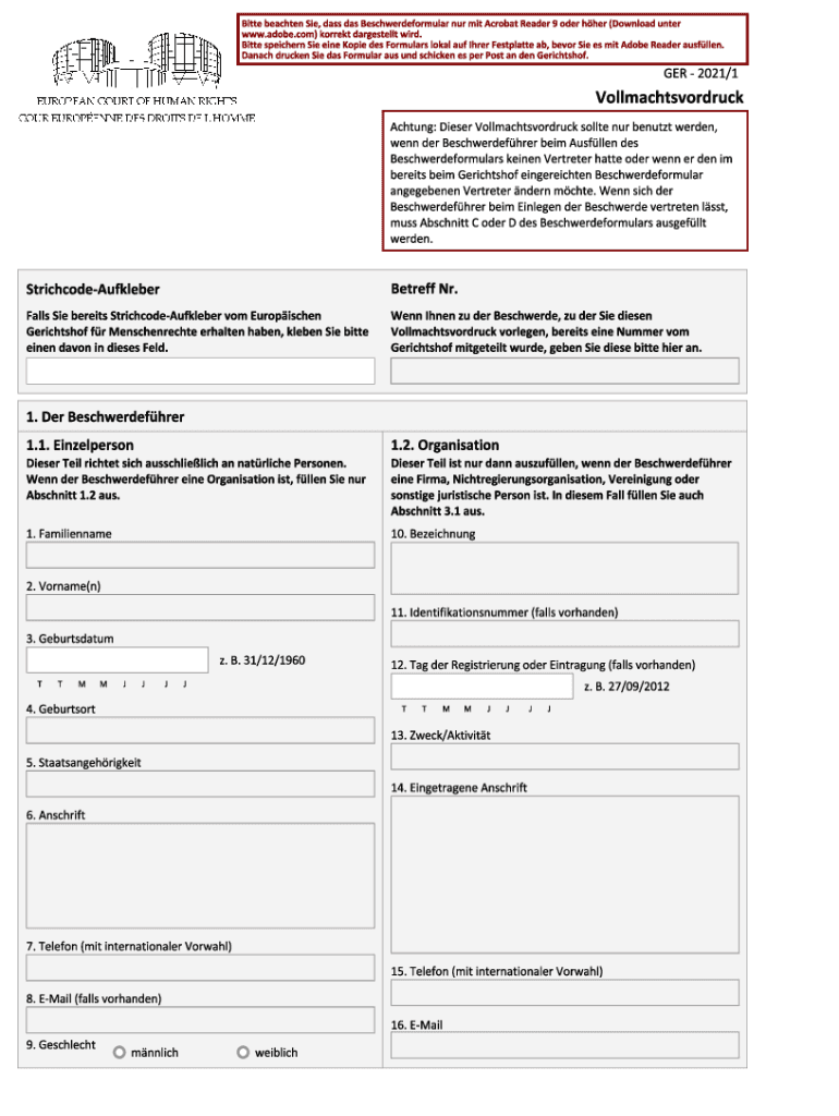 Fillable Online APPLICATION PACK - AUTHORITY FORM - GER - Authority ...