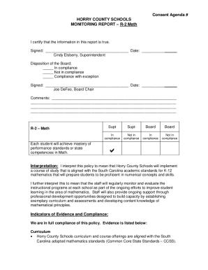 Fillable Online HORRY COUNTY SCHOOLS Fax Email Print - pdfFiller