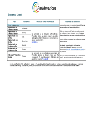 Remplissable En Ligne Modalits d'lection et rles des membres du Conseil d' ... Fax Email ...