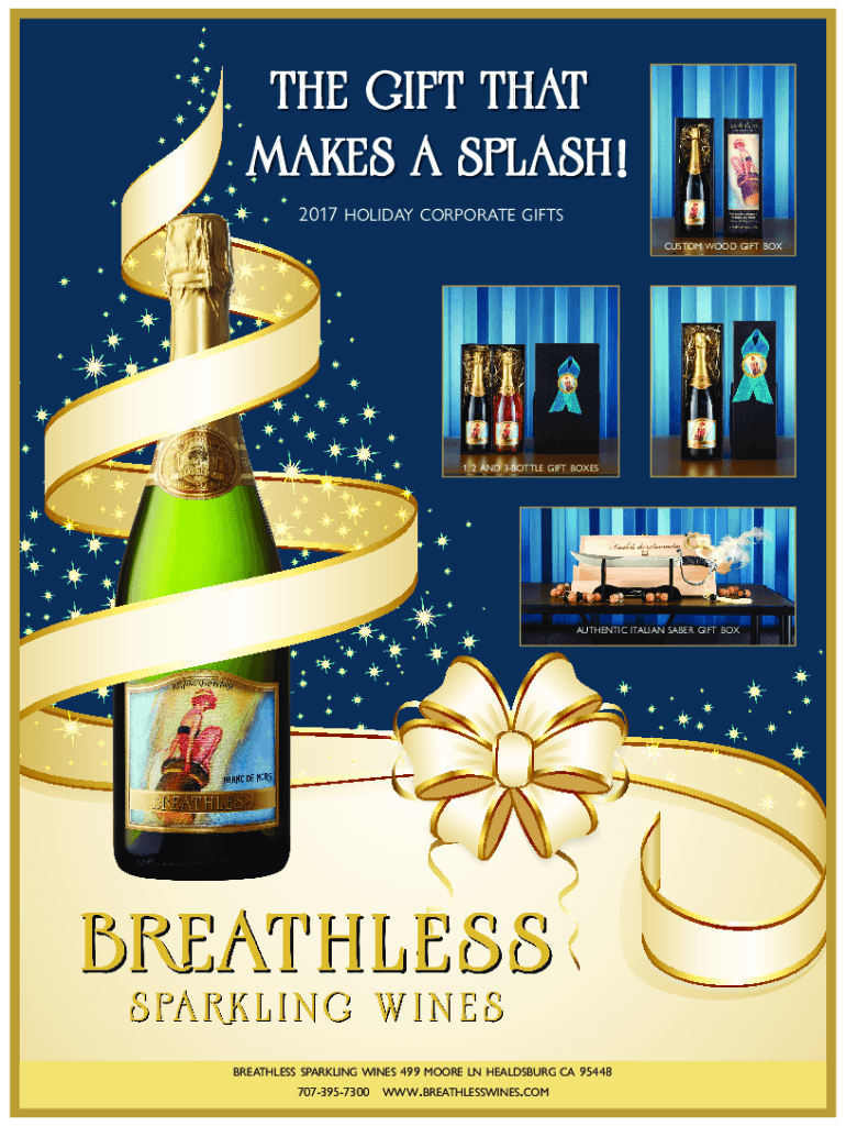 Fillable Online THE GIFT THAT MAKES A SPLASH Fax Email Print - pdfFiller