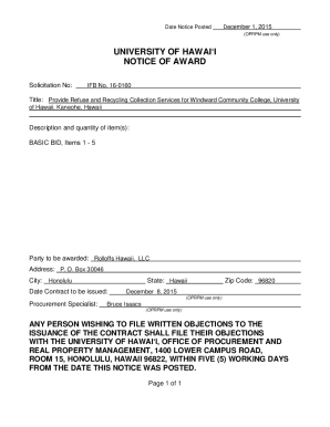 Fillable Online PD 58 IFB Template - Center for Digital Government Fax ...