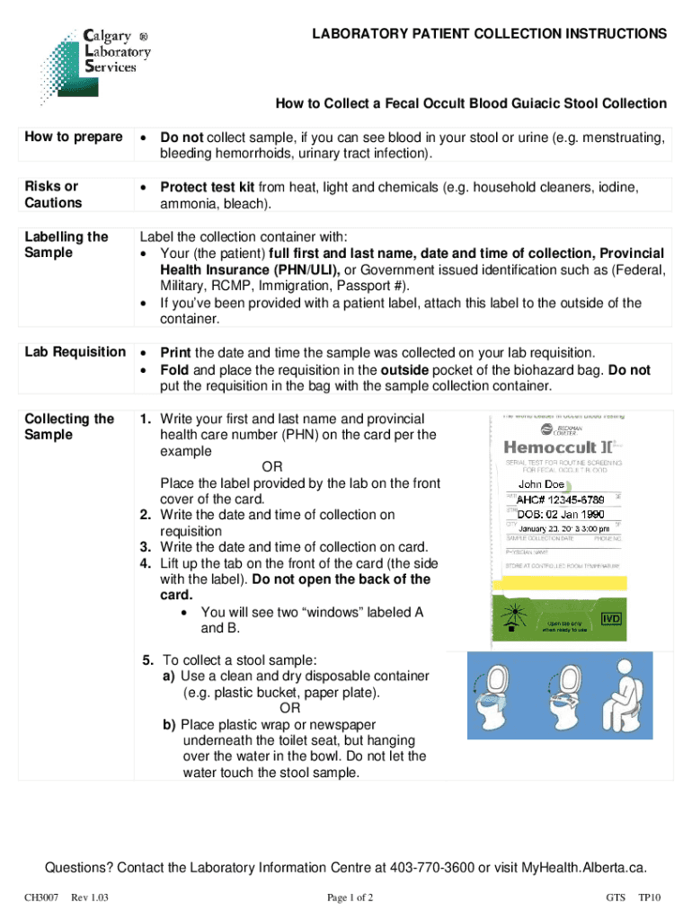 Fillable Online Stool Tests for Colorectal Cancer: Types, Pros and Cons ...