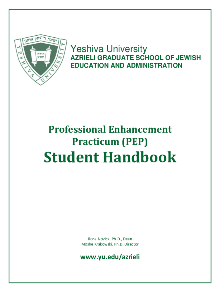 Fillable Online PEP GUIDEBOOK Fax Email Print - pdfFiller