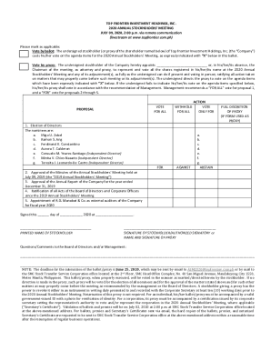 Fillable Online (Sample Ballot/Proxy) Fax Email Print - pdfFiller