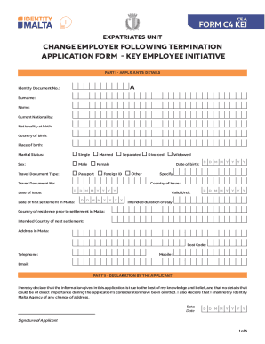 Fillable Online Form-C4-Single-Work-Permit-Change-in-Employer- ... Fax ...