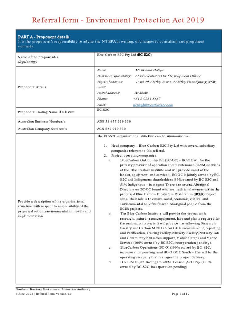 Fillable Online ntepa nt gov Operational Guidance For Obtaining ...