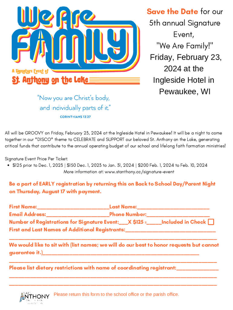 Fillable Online signature event registration form Fax Email Print ...