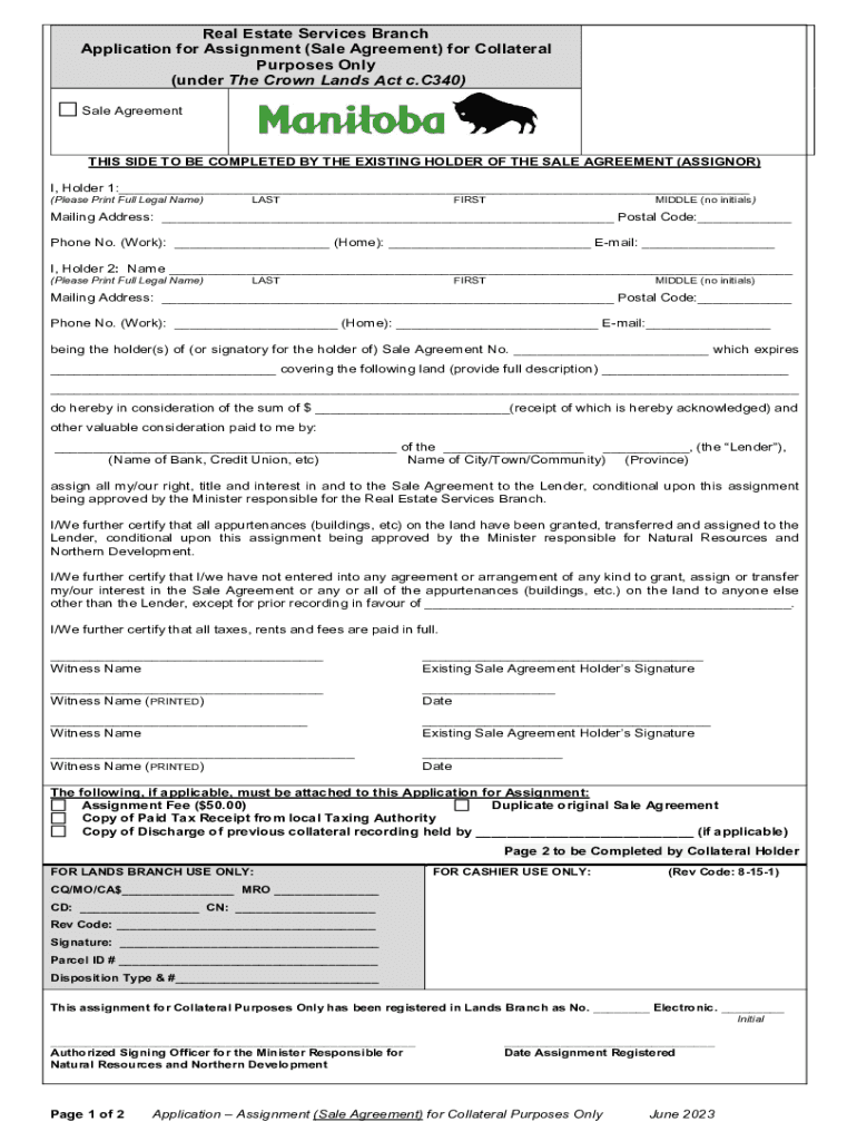 Fillable Online Form Of Collateral Assignment Of Purchase Agreement fillable-online-form-of-collateral-assignment-of-purchase-agreement