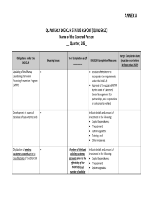 Fillable Online Philippines: BSP Guidelines on Digitization of Customer ...