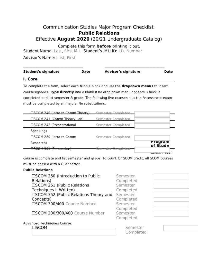 Communication Student s and Resources - JMU Doc Template | pdfFiller