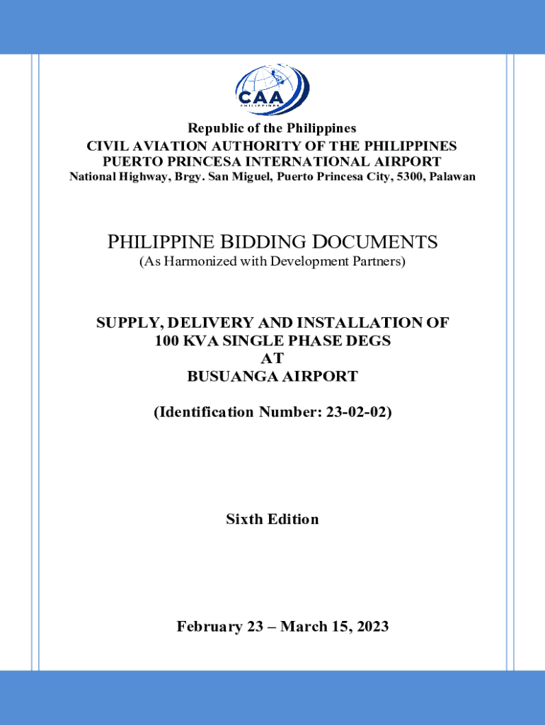 Fillable Online caap gov CAAP AREA IV Puerto Princesa International ...