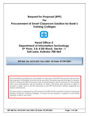 Fillable Online Request for Proposal (RFP) For Procurement of Smart ...
