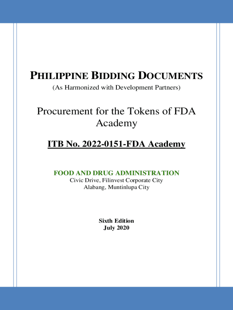 Fillable Online Procurement for the Tokens of FDA Academy Fax Email ...