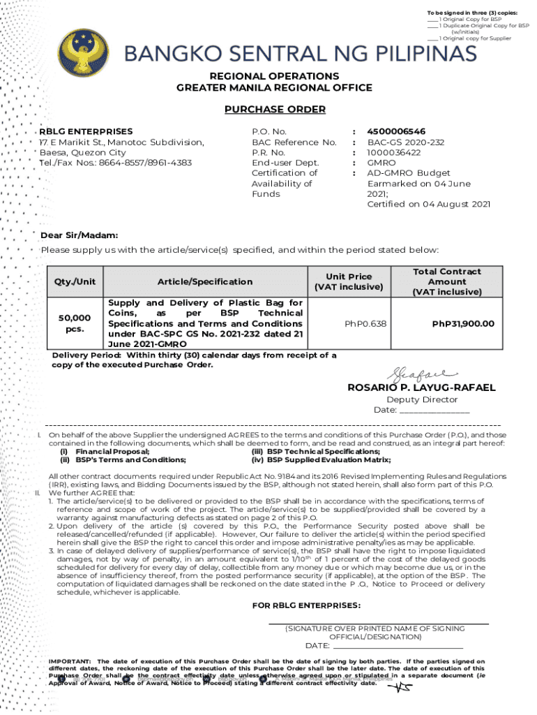 Fillable Online To be signed in three (3) copies 1 Original Copy for ...