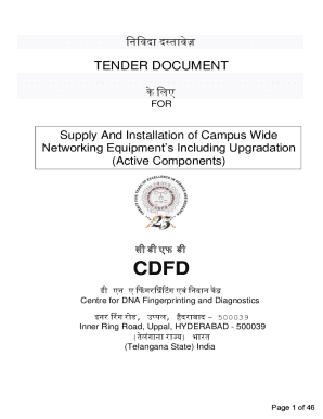 Fillable Online Tender Document for Campus Wide Networking Phase III ...