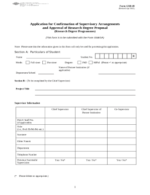 EXAMPLE: Research Proposal Approval Doc Template | pdfFiller