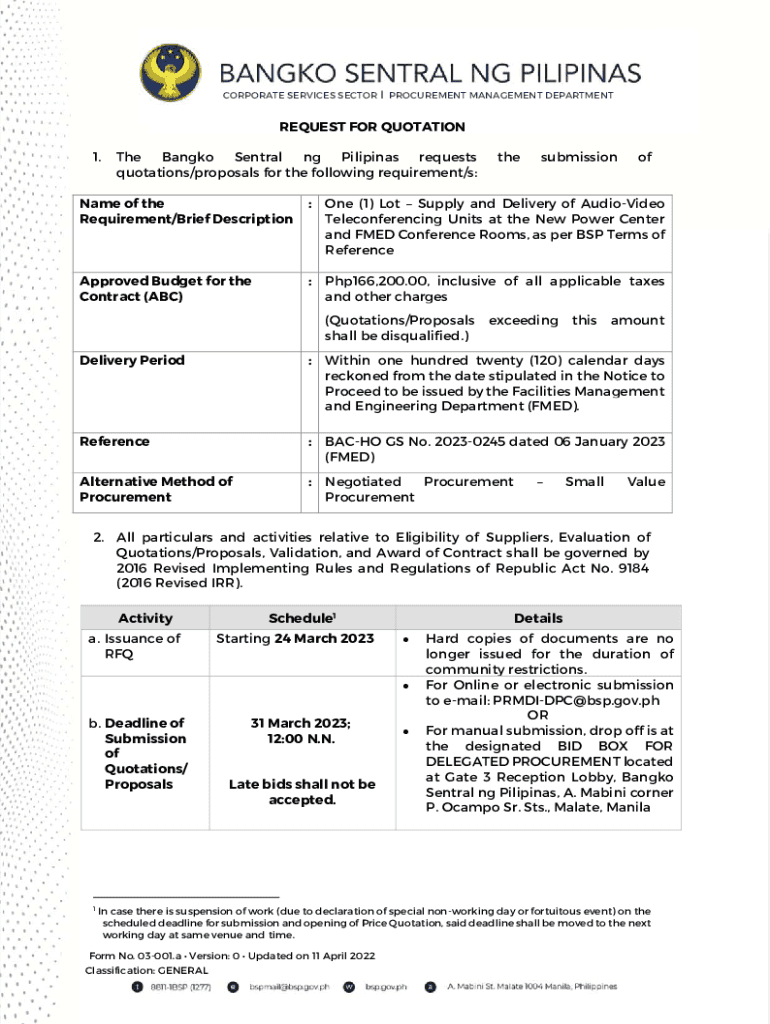 Fillable Online philippine bidding documents - supply, delivery and ...