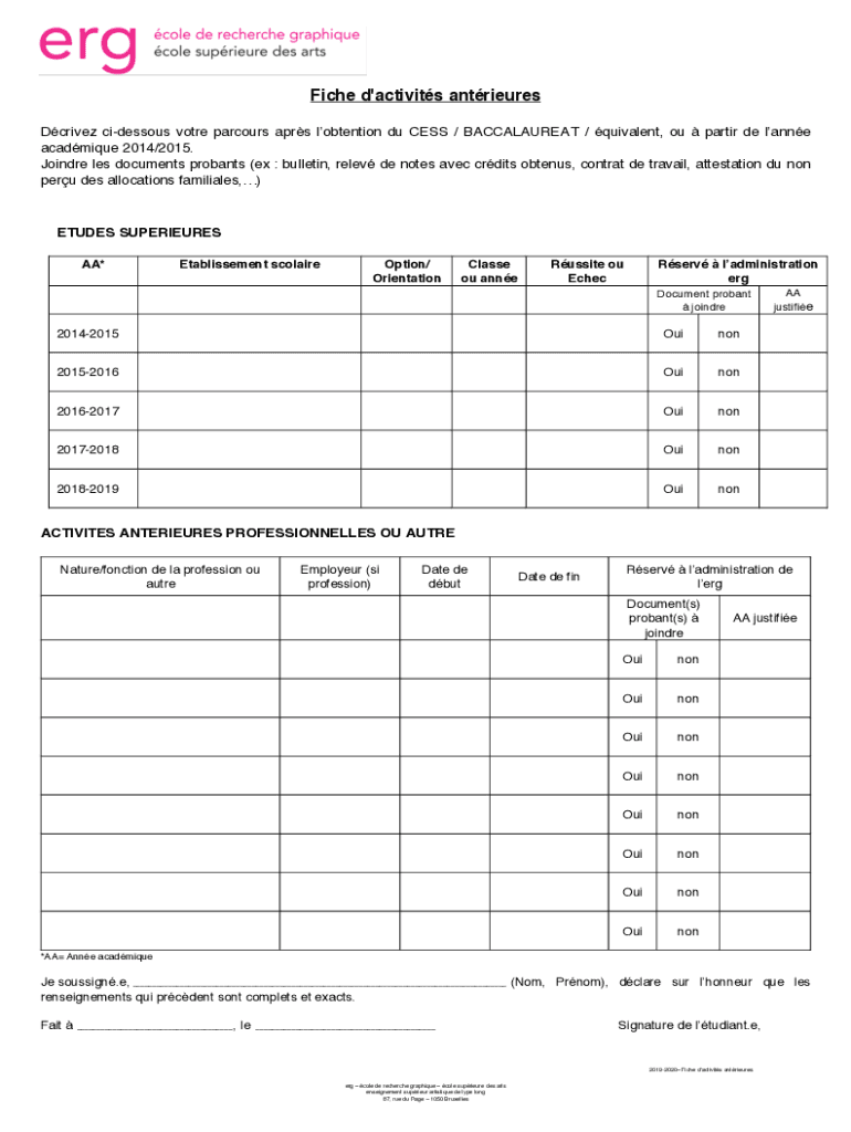 Remplissable En Ligne Services aux tudiants - documents requis pour l ...