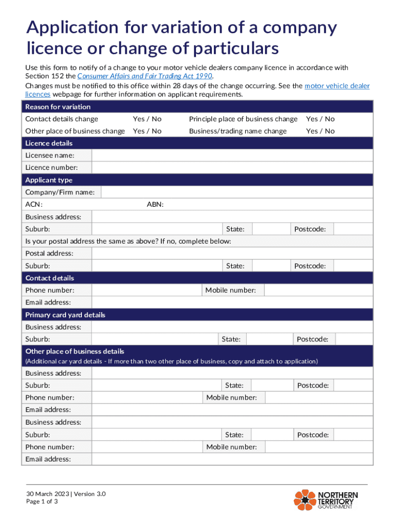 Fillable Online nt gov Class I, II & III Motor Vehicle Dealer Application Fax Email Print ...