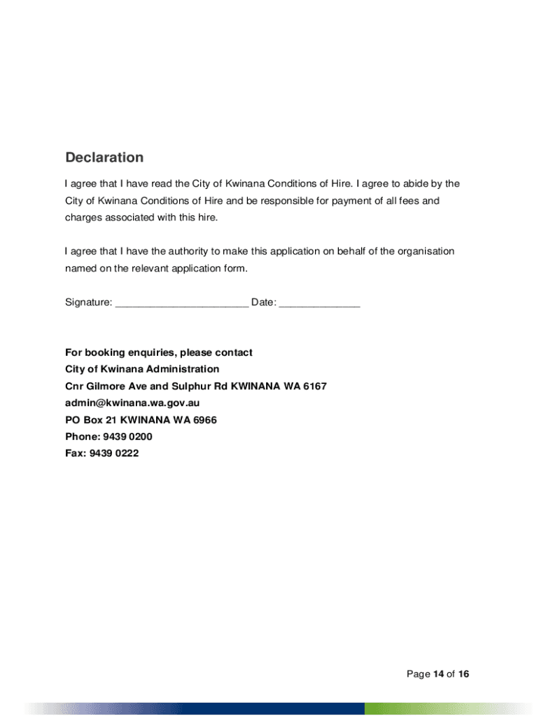 Fillable Online Terms and Conditions - Booking Application Form Fax ...
