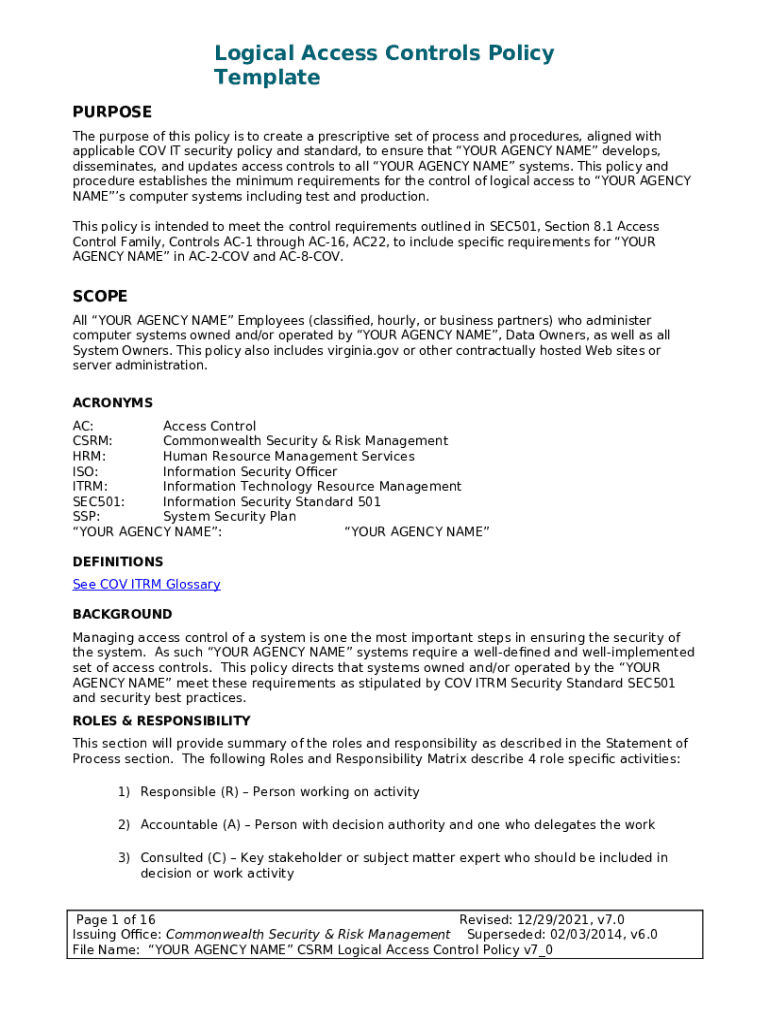 IT System and Data Classification Policy - Academics Doc Template ...