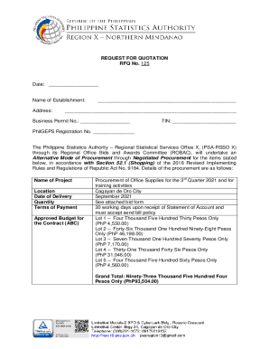 Fillable Online Alternative Mode of Procurement through Negotiated Procurement for the items ...