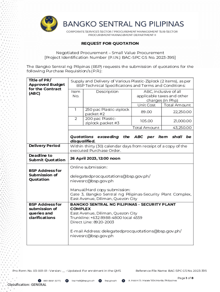 Fillable Online Supply and Delivery of Various Plastic-Ziplock (2 items), as per Fax Email Print ...