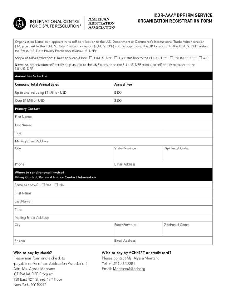 Fillable Online U.S.-EU Safe Harbor Framework Self-Certification Notice ...