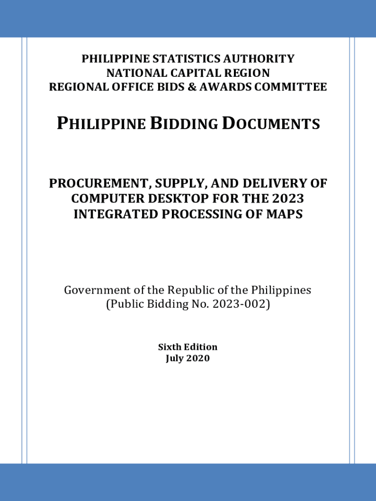 Fillable Online Procurement of Mailing Envelope for the Issuance of E ...