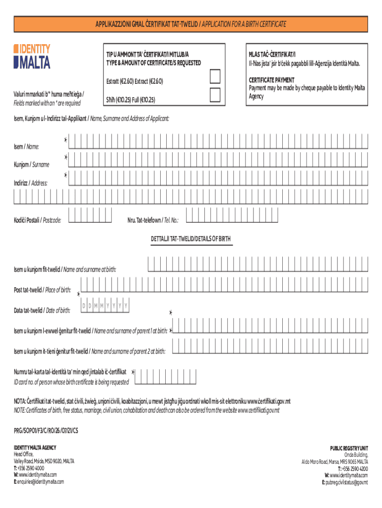 Fillable Online 1.-Application-for-Birth-Certificate. ... Fax Email ...