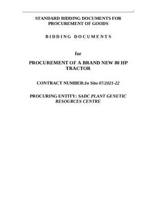 STANDARD BIDDING DOCUMENTS FOR ... Doc Template | pdfFiller