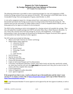 SST Package Template Doc Template | pdfFiller