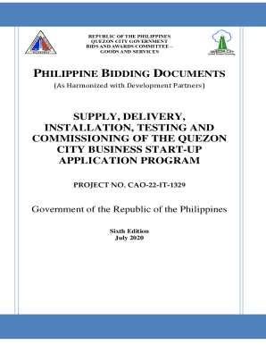 Fillable Online STANDARD BIDDING DOCUMENTS - PDF Free Download Fax ...