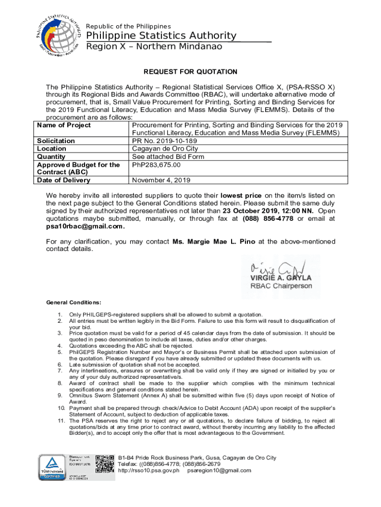 Fillable Online RFQ No.193.pdf Fax Email Print - pdfFiller