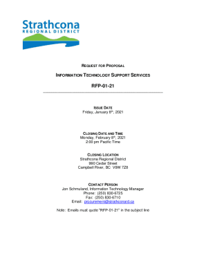 Fillable Online information technology support services rfp-01-21 Fax Email Print - pdfFiller
