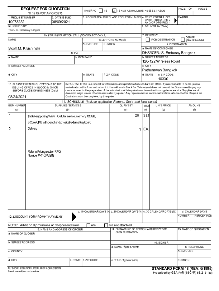Fillable Online Prospective Quote Subject Fax Email Print - pdfFiller