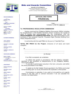 Fillable Online SECTION III. Bid Data Sheet Fax Email Print - pdfFiller