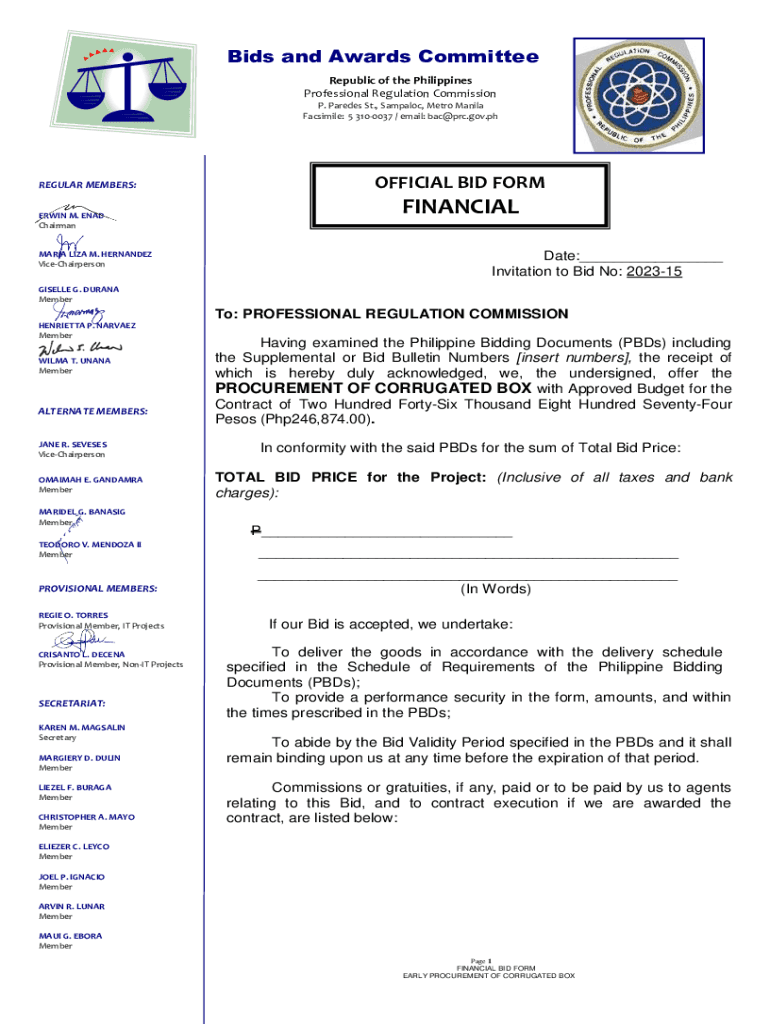 Fillable Online SECTION III. Bid Data Sheet Fax Email Print - pdfFiller
