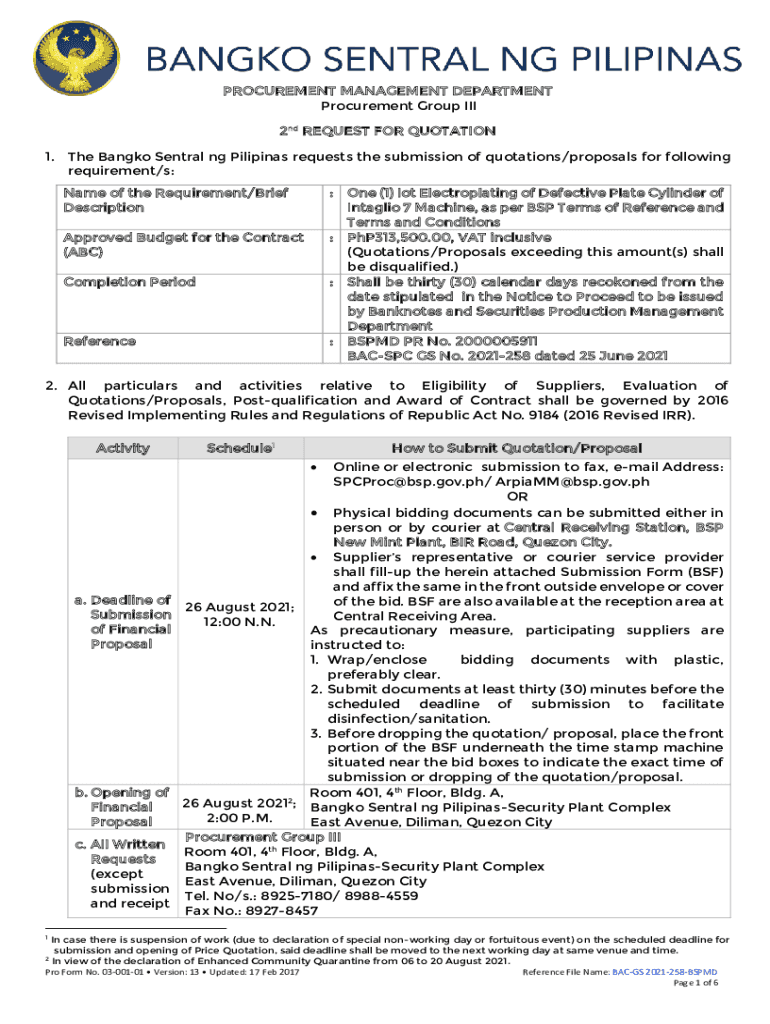 Fillable Online 1. BID DOCUMENTS - Proposed Renovation of ... - BGHMC - DOH Fax Email Print ...
